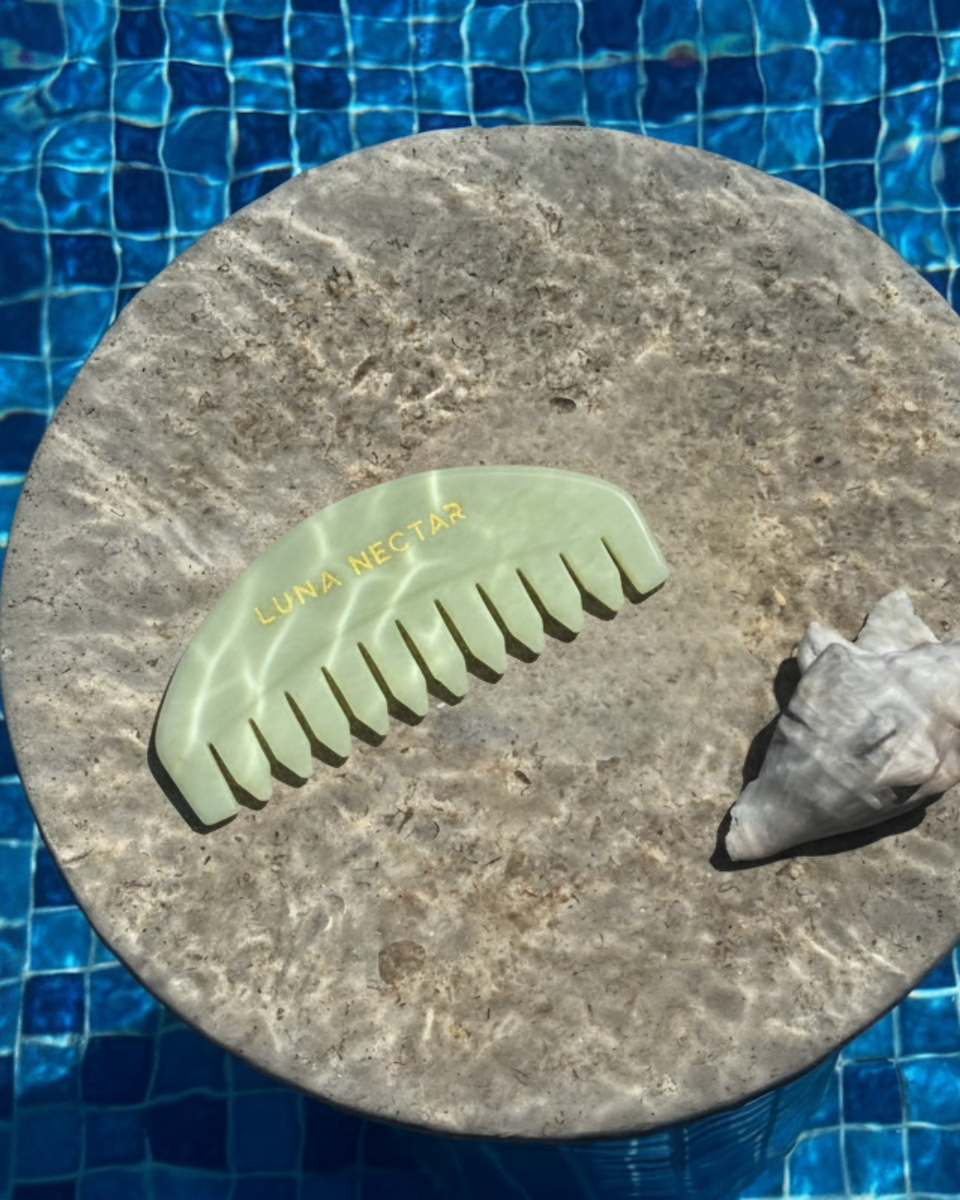 Metamorphic Scalp Gua Sha Tool | All-Natural, Clean | Luna Nectar